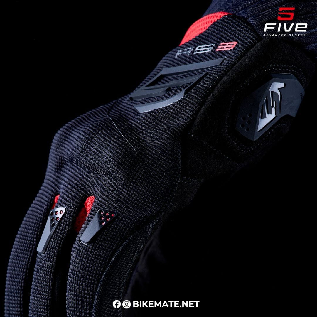 ถุงมือขี่มอเตอร์ไซค์ FIVE Advanced Gloves RS3 EVO: ถุงมือข้อสั้นรุ่น ...